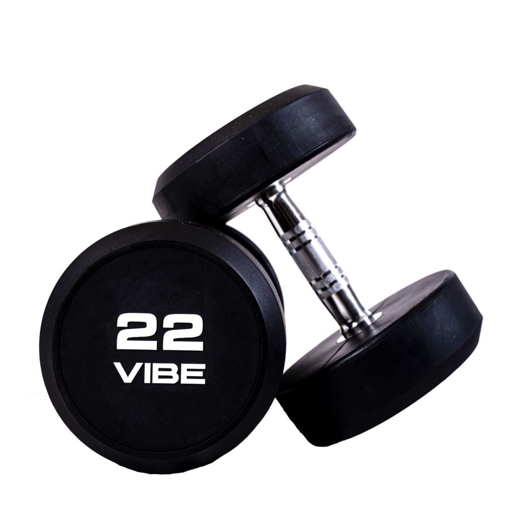 Round Rubber Dumbbells Set, 2 - 20 Kg (Pairs) - Vibe