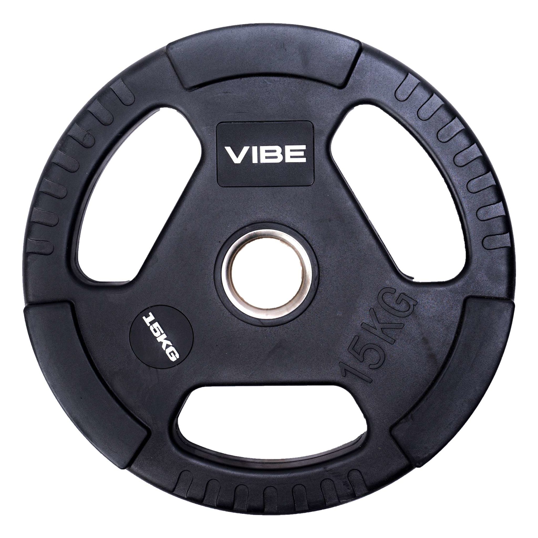 Rubber Coated Weight Plate - 15 Kg (Pair) - Vibe